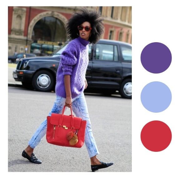 ULTRAVIOLET COLOR How to wear purple Illustrative examples - K4 Fashion
