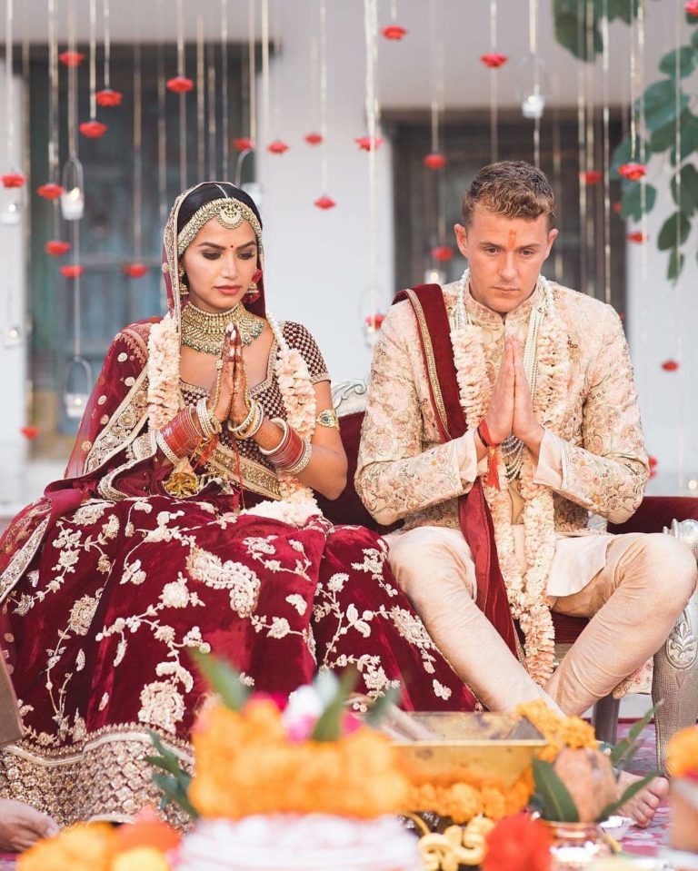 Bride and Groom Wedding Dress Colour Combinations - K4 Fashion