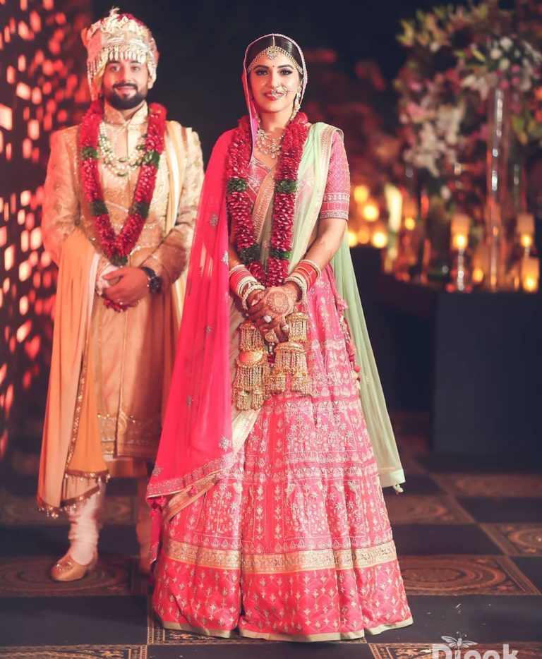 Bride and Groom Wedding Dress Colour Combinations - K4 Fashion
