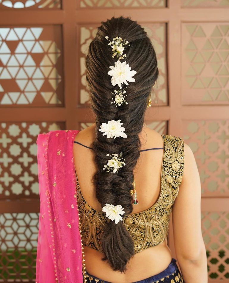 Floral hairstyles for Haldi and Mehendi Ceremonies! - K4 Fashion