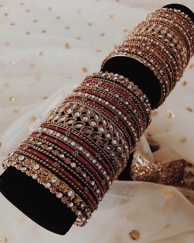 Heavy Metal Bridal Bangle Designs - Wedding Jewellery - K4 Fashion