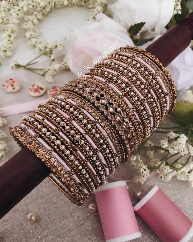 Heavy Metal Bridal Bangle Designs - Wedding Jewellery - K4 Fashion