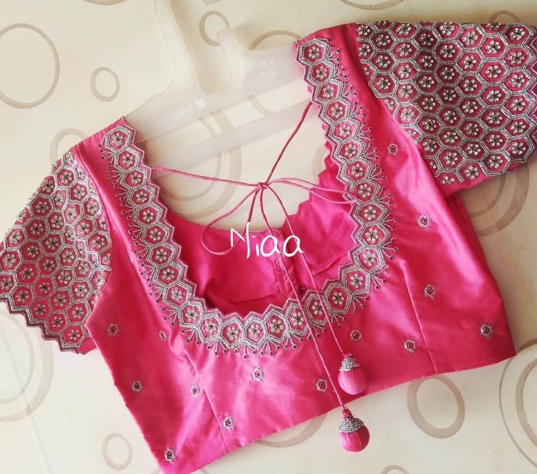 Wedding Maggam Work Blouse Back Designs for Sarees - K4 Fashion