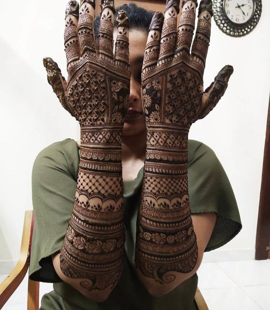 Bridal Mehndi Designs For Full Hands - Front & Back - K4 Fashion