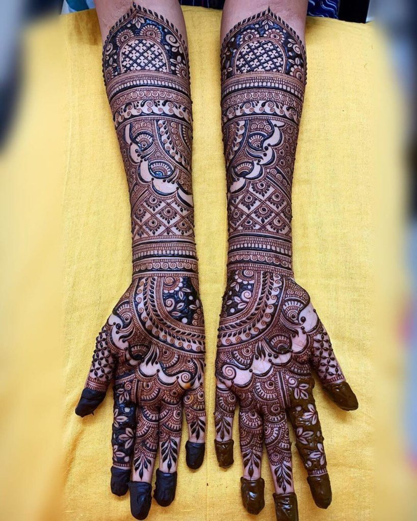 Bridal Mehndi Designs For Full Hands - Front & Back - K4 Fashion