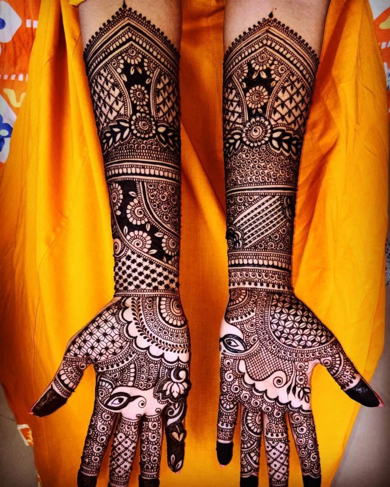 Bridal Mehndi Designs For Full Hands - Front & Back - K4 Fashion