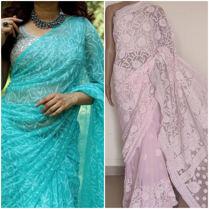 Must Have Hand Embroidered Sarees - K4 Fashion