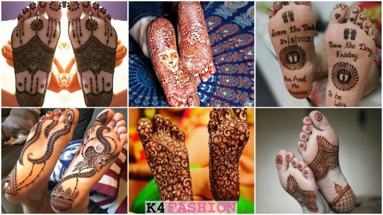 30+ Attractive Mehndi Designs For Sole of Foot - K4 Fashion