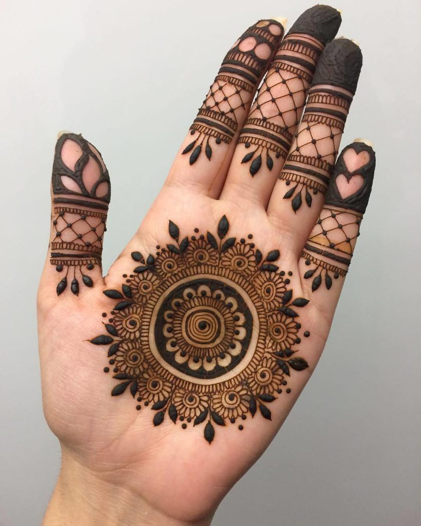 Simple Mylanchi Designs For Front Hand | Kerala Mehndi Designs 2024 ...