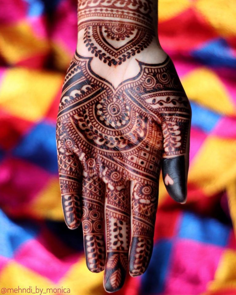 Simple Mylanchi Designs For Front Hand | Kerala Mehndi Designs 2024 ...