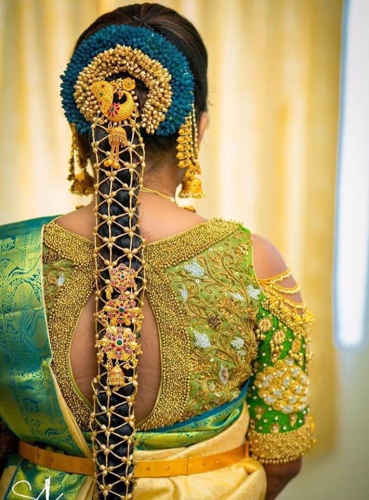 South Indian Real Bride Designer Blouse Designs - K4 Fashion