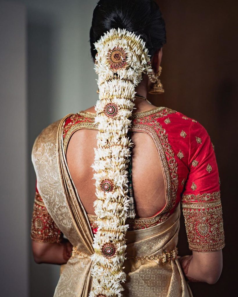 South Indian Real Bride Designer Blouse Designs - K4 Fashion