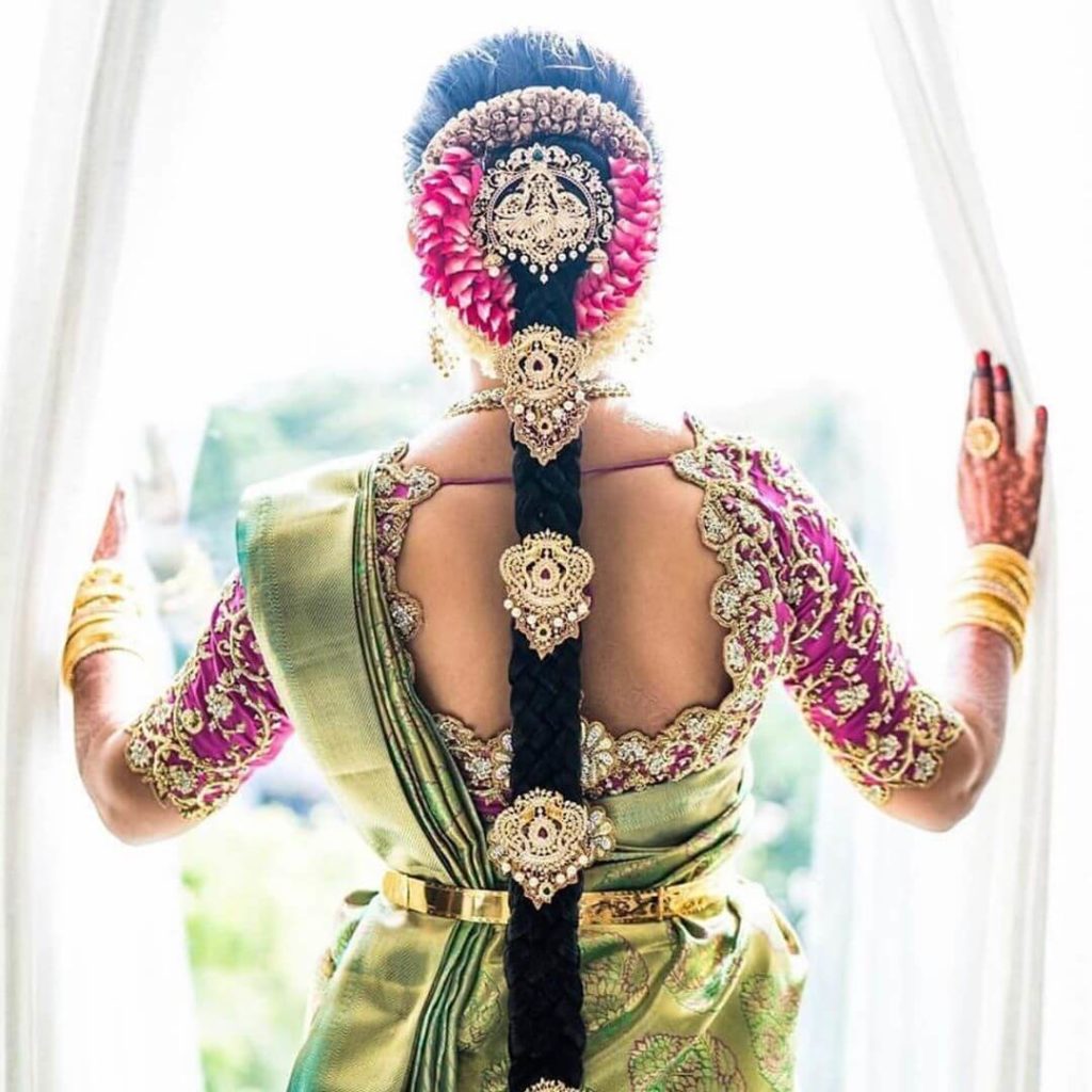 South Indian Real Bride Designer Blouse Designs - K4 Fashion