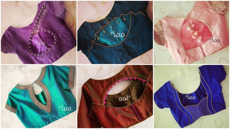 Latest Saree Blouse Back Neck Designs 2024 - K4 Fashion