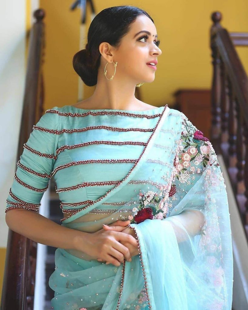 Boat Neck Blouse Designs - Front & Back Sides - K4 Fashion