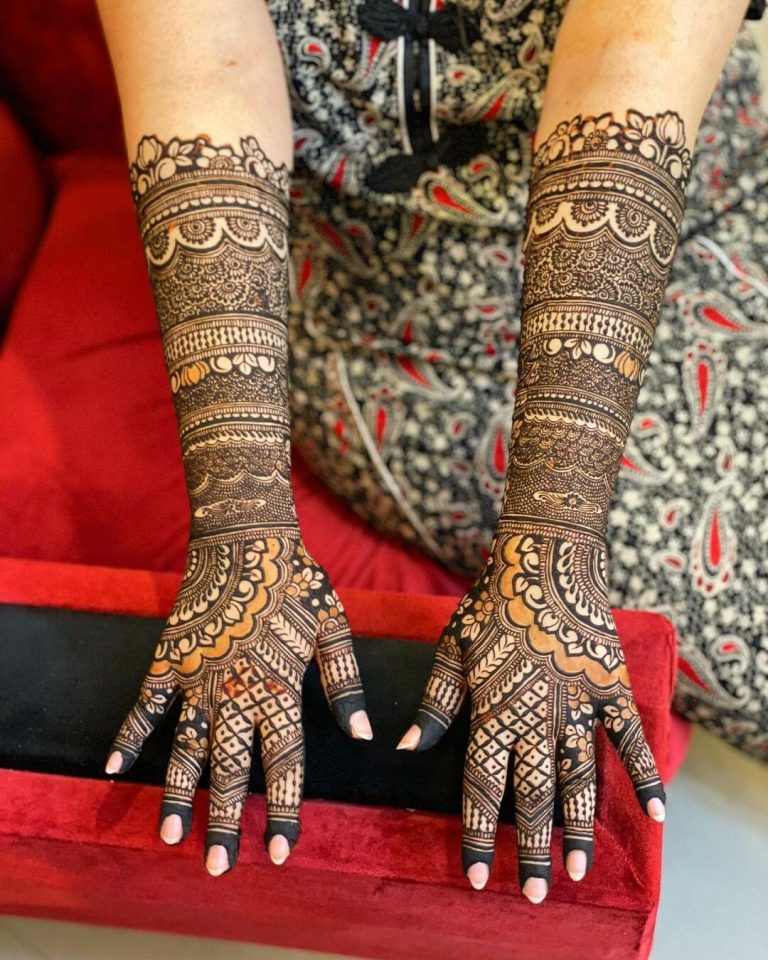 Pakistani Bridal Mehndi Designs for Front and Back Full Hand - K4 Fashion