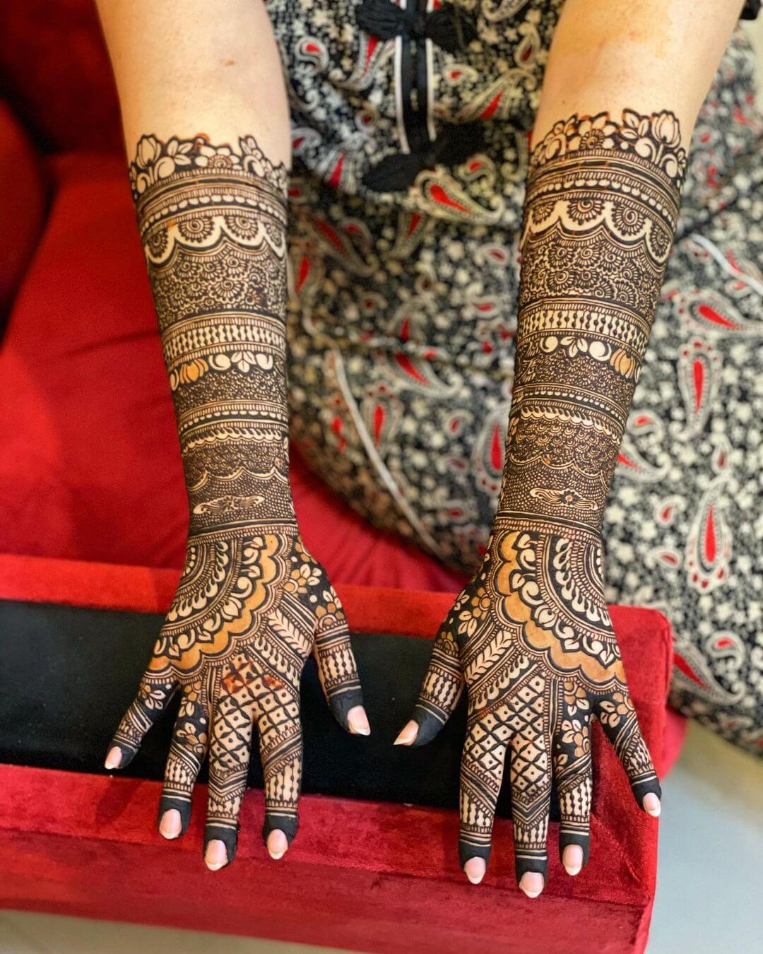 Pakistani Bridal Mehndi Designs for Front and Back Full Hand - K4 Fashion