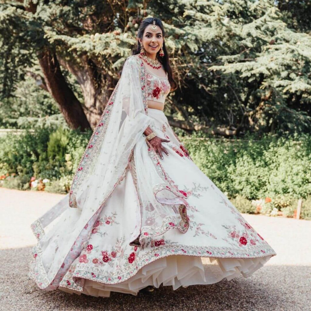 White Wedding Lehenga Designs for Indian Brides - K4 Fashion