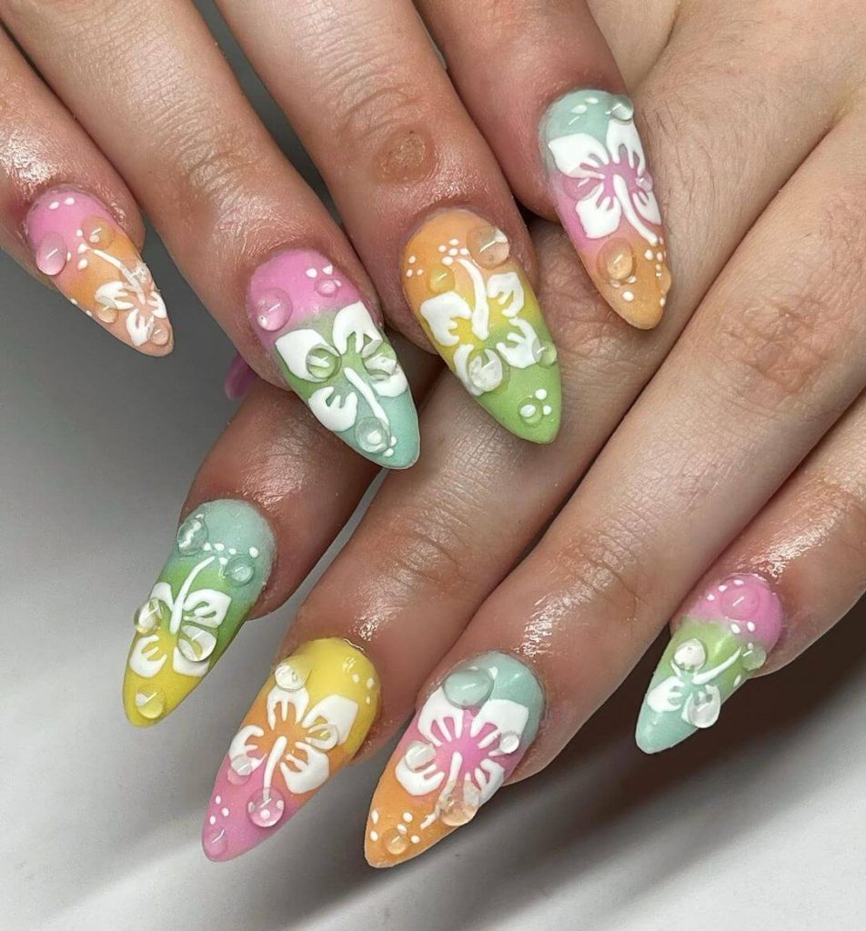 Airbrush Nail Art Designs by Professionals - K4 Fashion