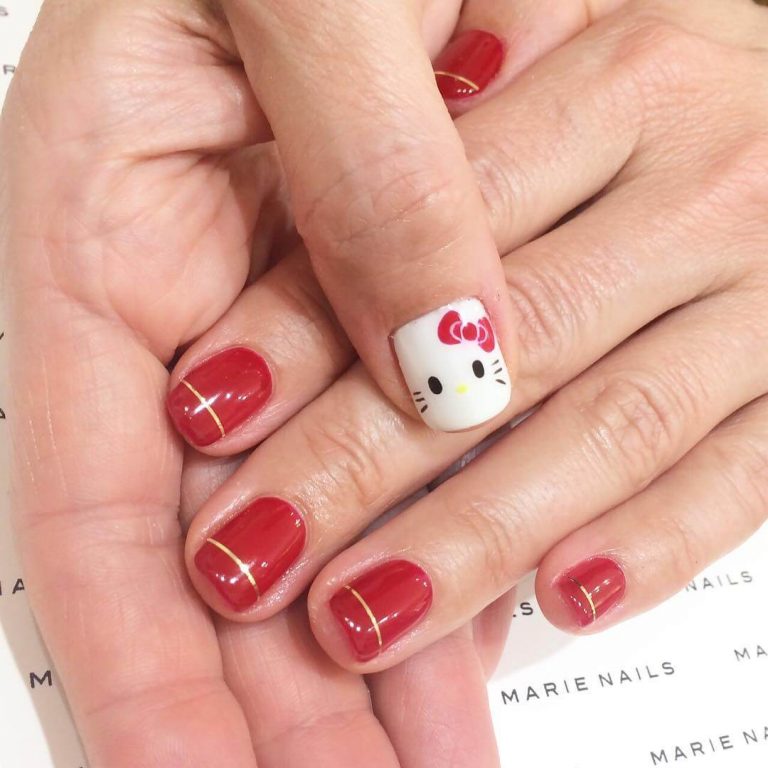 Hello Kitty Nail Art Designs for Beginners - K4 Fashion