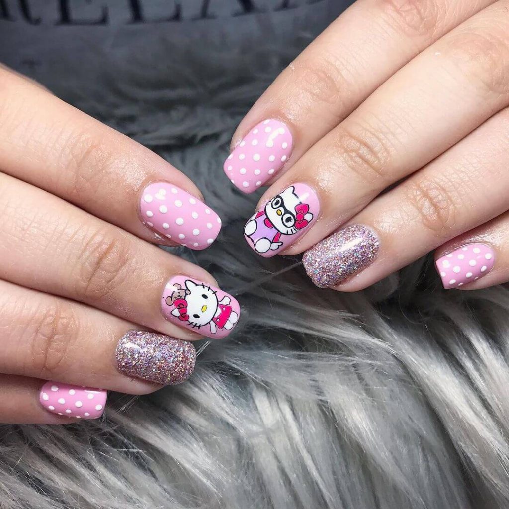 Hello Kitty Nail Art Designs for Beginners - K4 Fashion