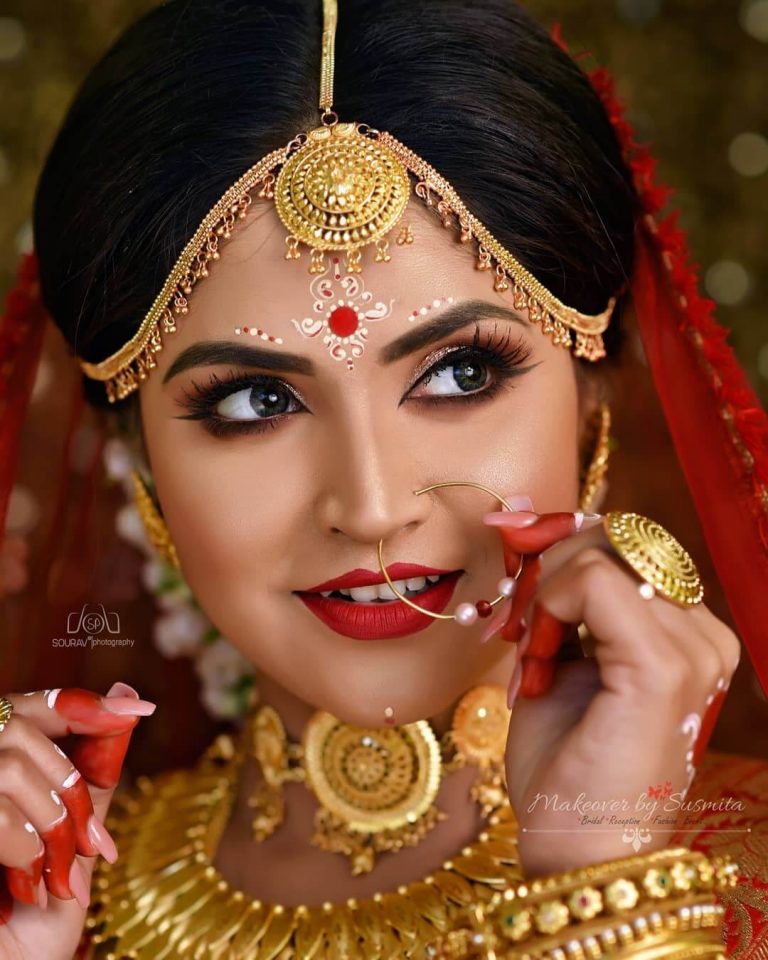 Bengali Bridal Kolka Designs - K4 Fashion