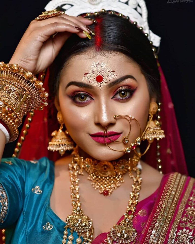 Bengali Bridal Kolka Designs - K4 Fashion