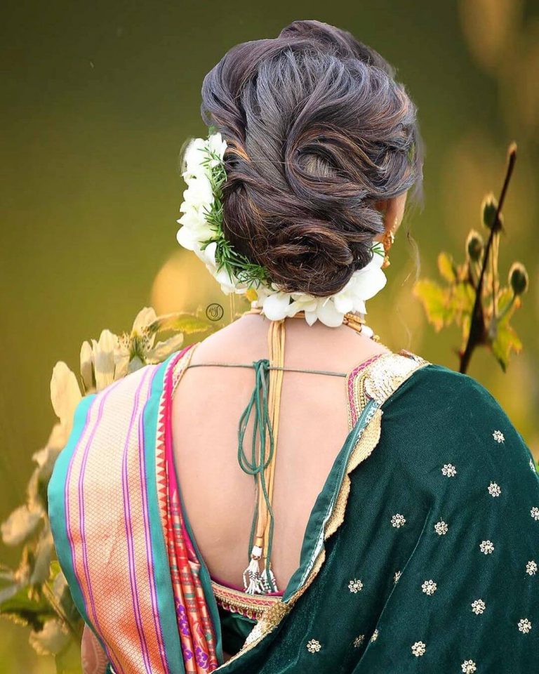 Marathi Bridal Hairstyles for Maharashtrian Brides - K4 Fashion
