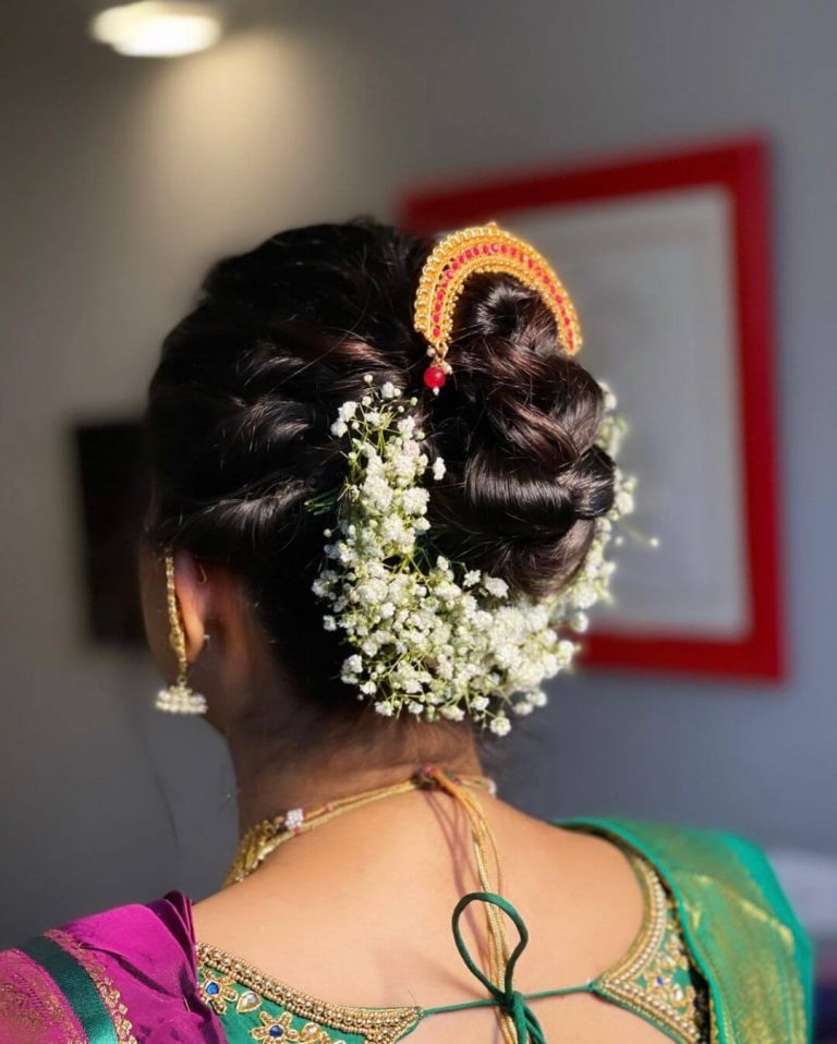 Marathi Bridal Hairstyles for Maharashtrian Brides - K4 Fashion