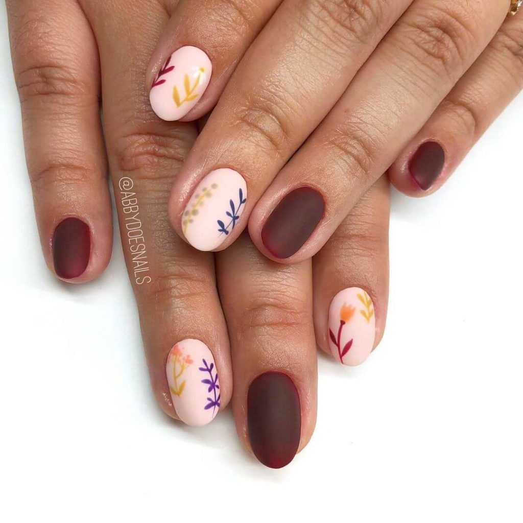 Maroon Nail Art Designs - K4 Fashion
