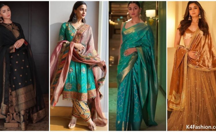 Alia Bhatt’s RRR Movie Promotional Wardrobe - K4 Fashion