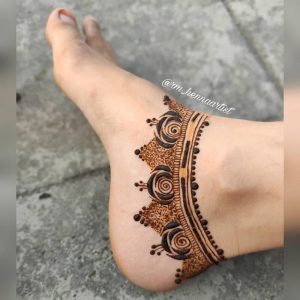 Chain Anklet Mehndi Designs - K4 Fashion