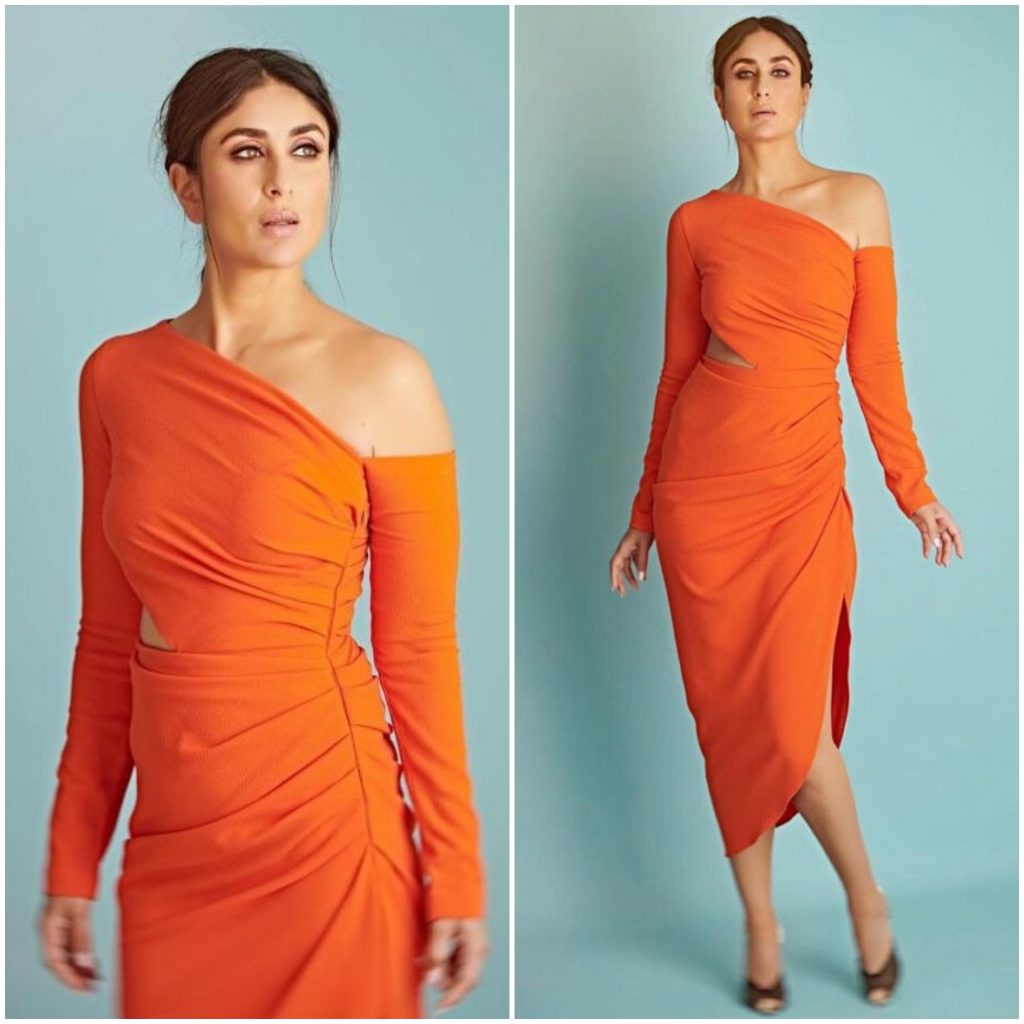 Orange Bodycon Dresses Worn by Bollywood Actresses - K4 Fashion