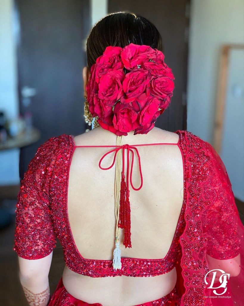 Bridal Floral Bun Hairstyles And Ideas For Your Big Day - K4 Fashion
