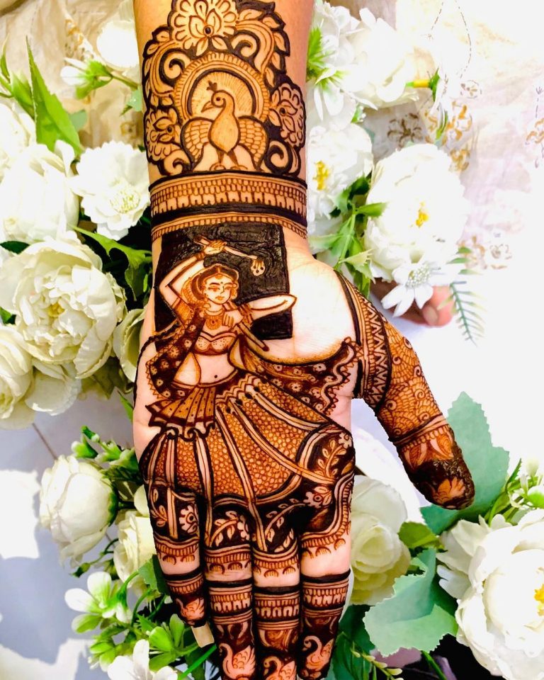 Intricate Dandiya Design navratri mehendi - K4 Fashion