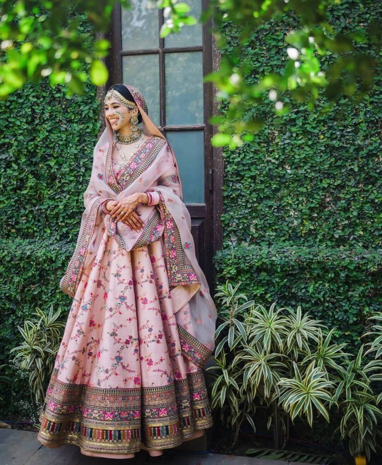 Pastel Pink Lehenga Designs For Indian Bride - K4 Fashion