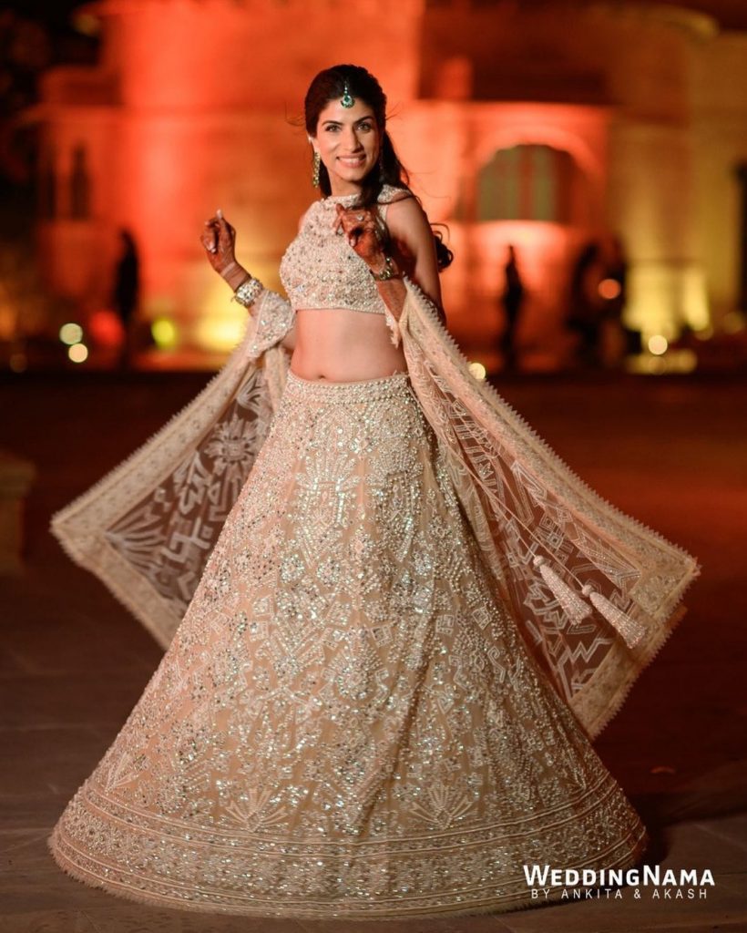 Simple Neutral Tone Bridal Lehenga Designs That Are Trending - K4 Fashion