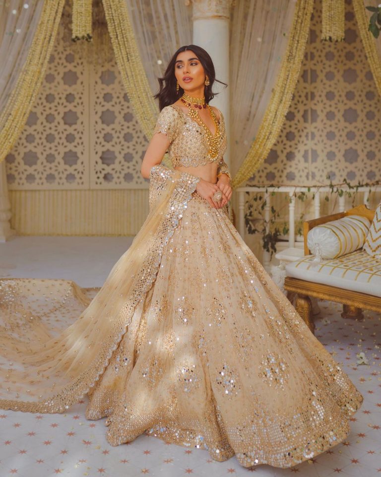 Simple Neutral Tone Bridal Lehenga Designs That Are Trending - K4 Fashion
