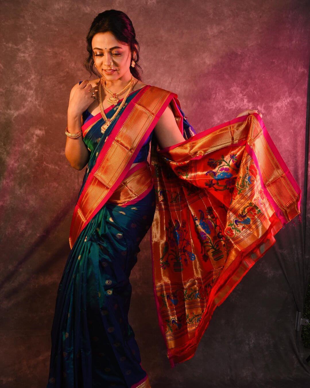 Maharastrian-Mulgi -Prarthana-Behere-In-Traditional-Look - K4 Fashion