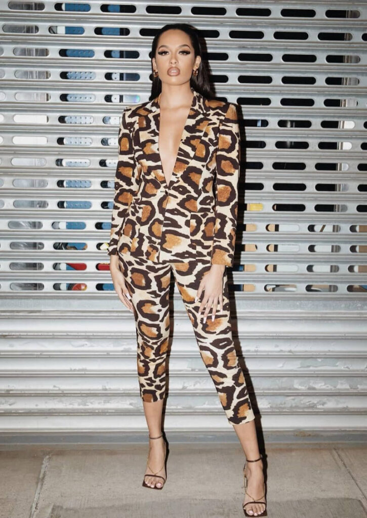 Brooklyn Nikole In Tiger Print Co Ord Set - K4 Fashion