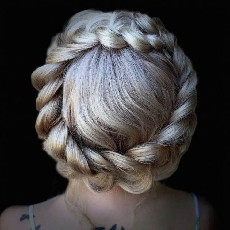 Baggy Knotted Crown Braids Hairstyle - K4 Fashion