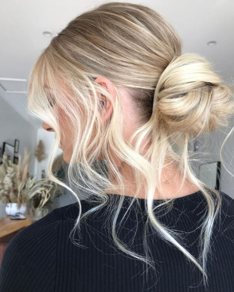 Fringe Loose Bun Hairstyle - K4 Fashion