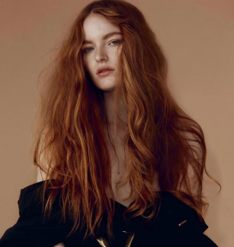Red Texture Messy Long Hairstyle - K4 Fashion