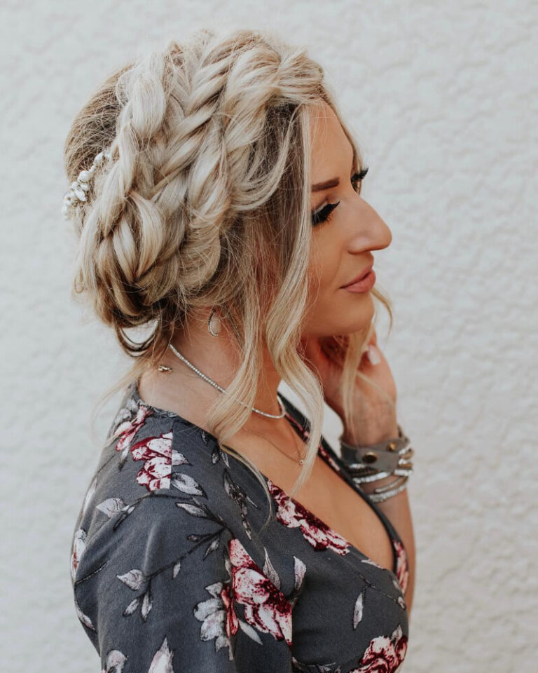 Triple Braided Crown Hairstyle - K4 Fashion