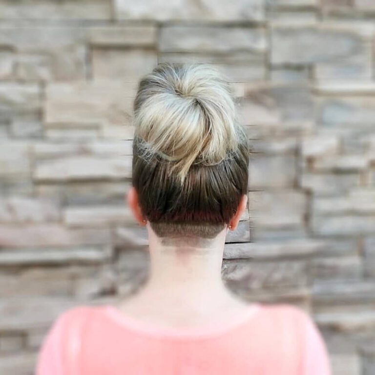 Undercut Hair Top Bun Hairstyle - K4 Fashion